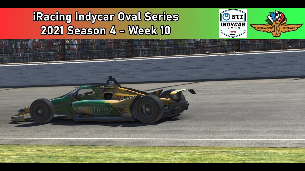 Top 5 - iRacing Indycar Oval Series 2021 Season Week 10 at Indianapolis ...