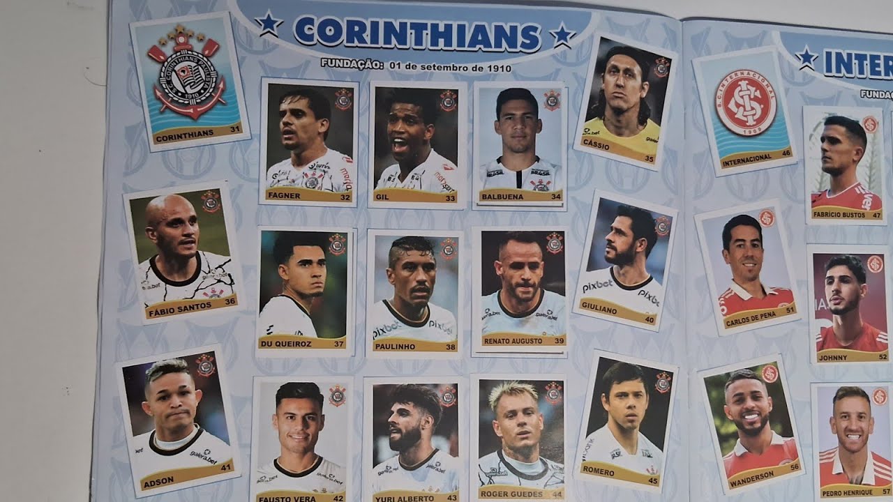 Finalmente Completei o Corinthians no álbum do brasileirão 2023 ...