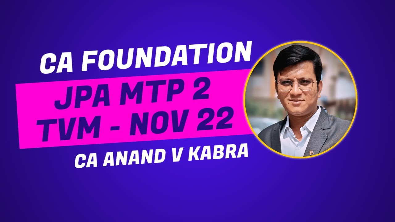 JPA MATHS MTP 2 Part 1 15112022 - YouTube