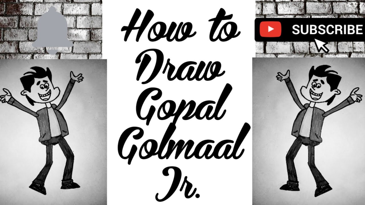 How to draw Gopal Golmaal Jr. Drawing| Gopal from Golmaal Jr.|Gopal ...