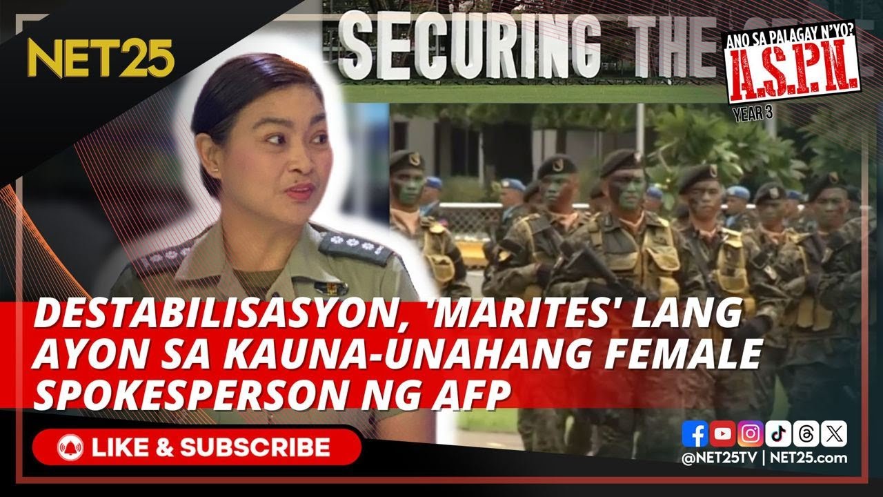 First female AFP Spokesperson Francel Margareth Padilla | ASPN - YouTube