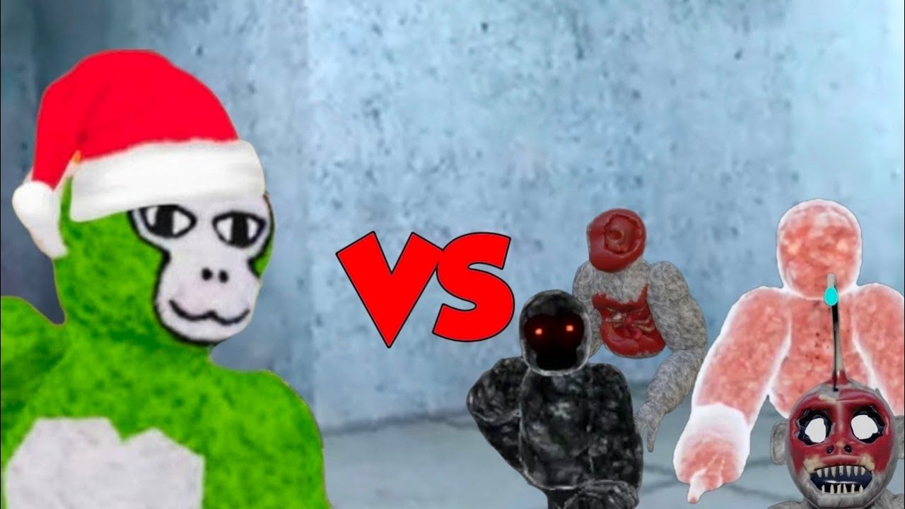 Monsters VS Gummy (scary baboon) - YouTube