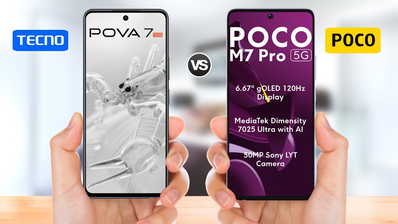 Tecno Pova 7 5G vs Poco M7 Pro 5G || Full Comparison - YouTube