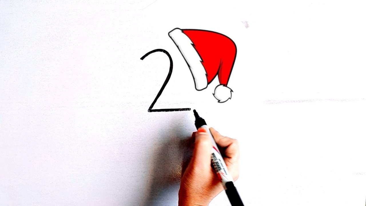Christmas Santa Cruz drawing - YouTube