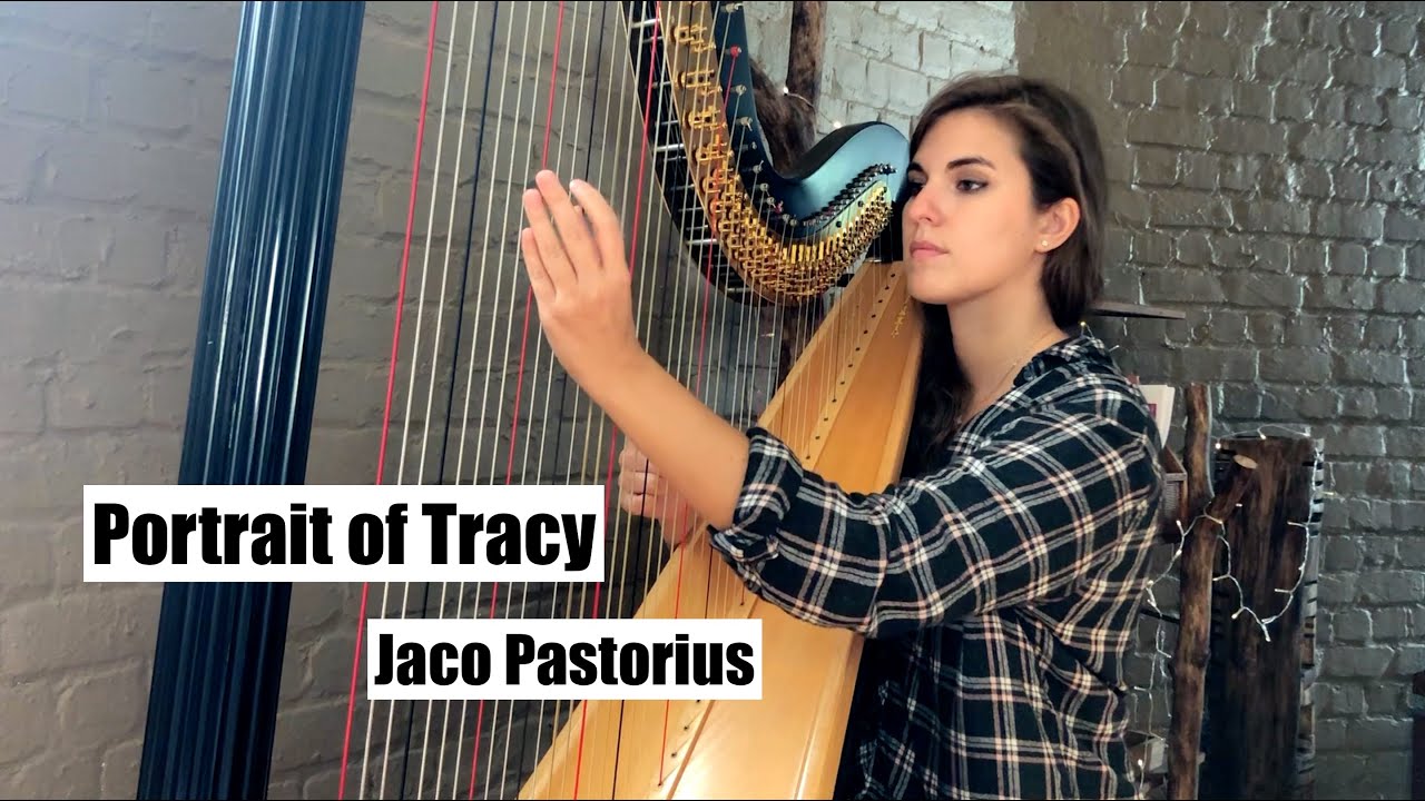 Portrait of Tracy - Jaco Pastorius (Harp Cover // Pia Salvia) - YouTube