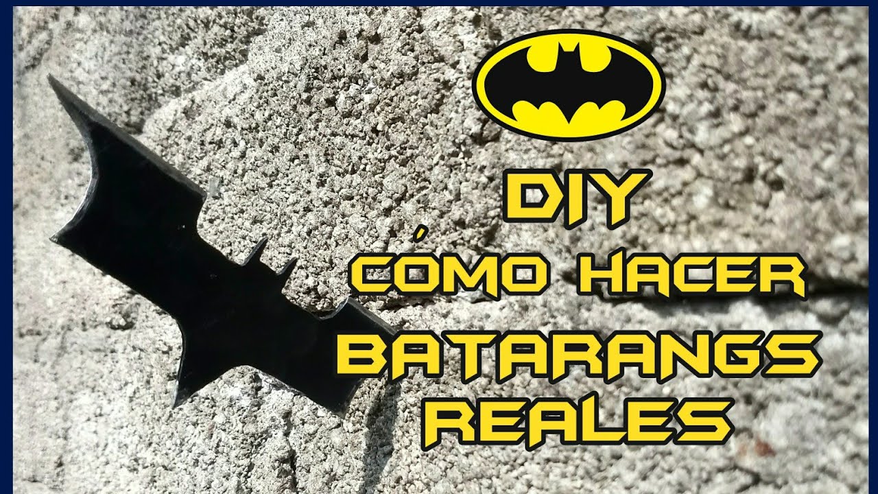 CÓMO hacer BATARANGS de BATMAN - DIY Batarangs REALES - YouTube