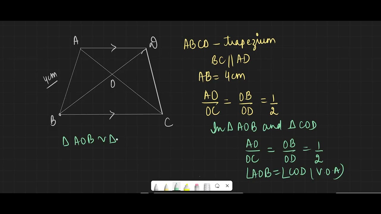CBSE 10 2024-25 QUESTION ON TRAPEZIUM AND SIMILAR TRIANGLES - YouTube