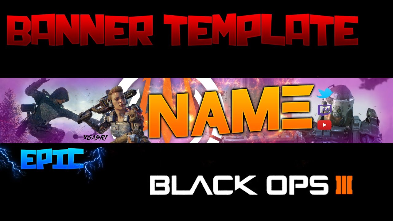 Banner Template COD BO3 - (Download) - YouTube