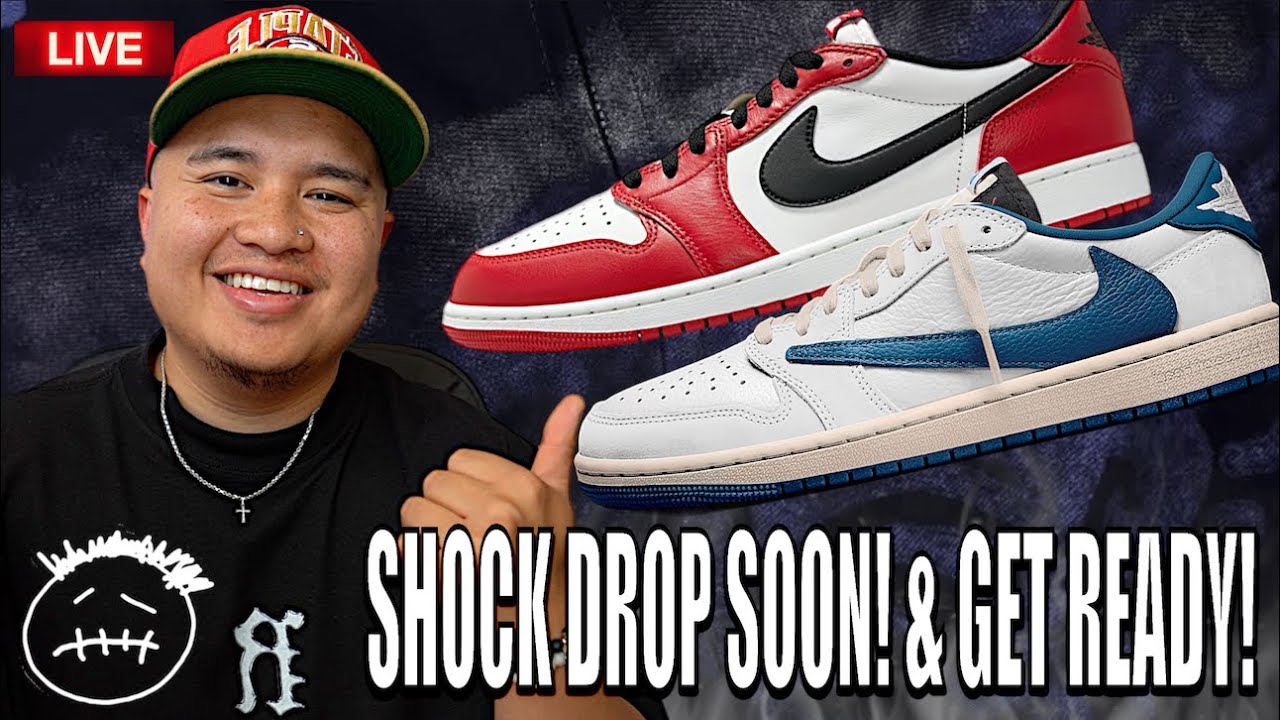 SHOCK DROP SOON! TRAVIS SCOTT JORDAN 1 LOW FRAGMENT! - YouTube
