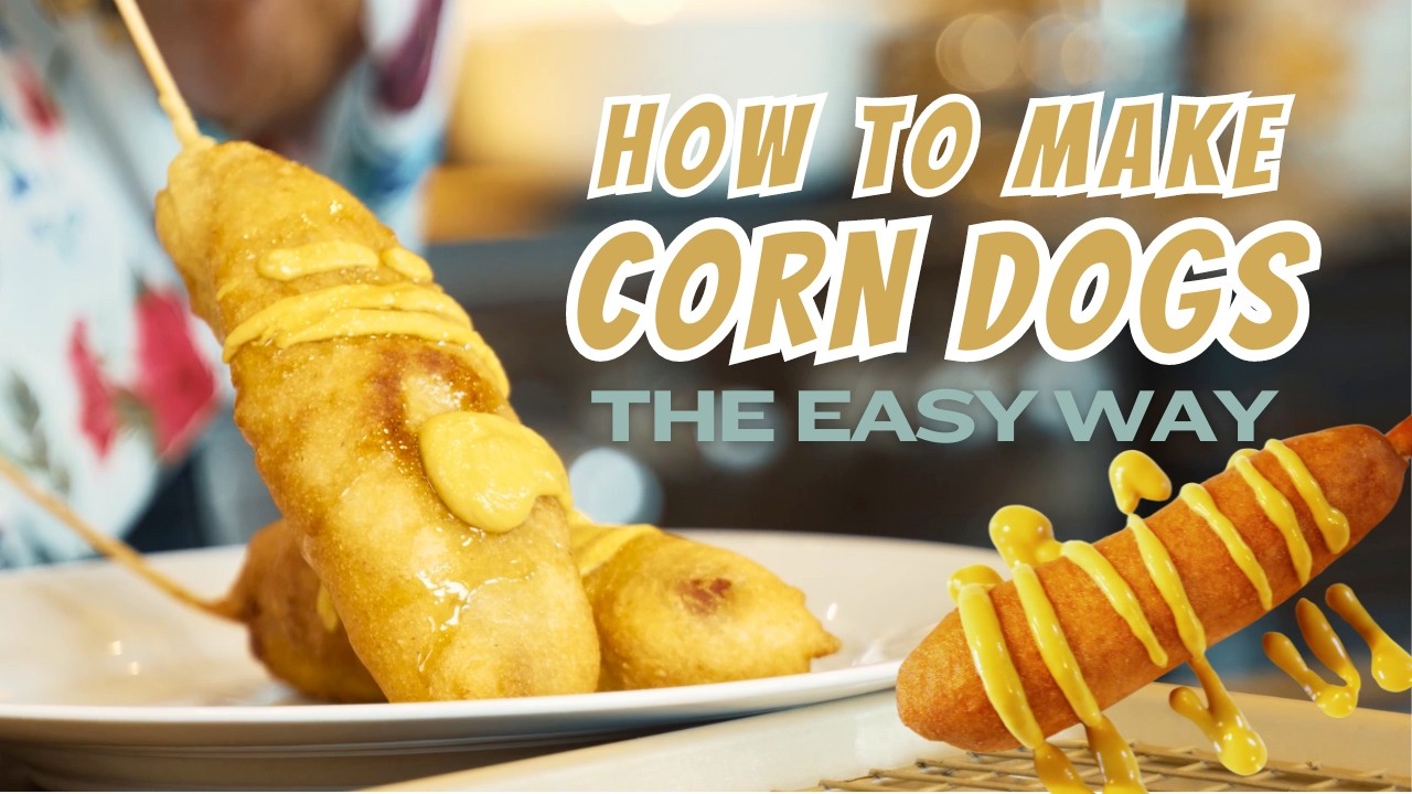 How To Make Corn Dogs Recipe 🌭 Cornmeal + Maple Syrup - YouTube
