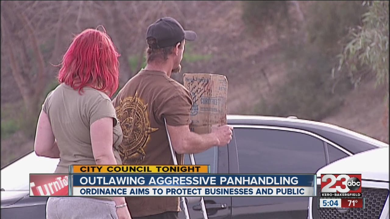 Outlawing aggressive panhandling - YouTube