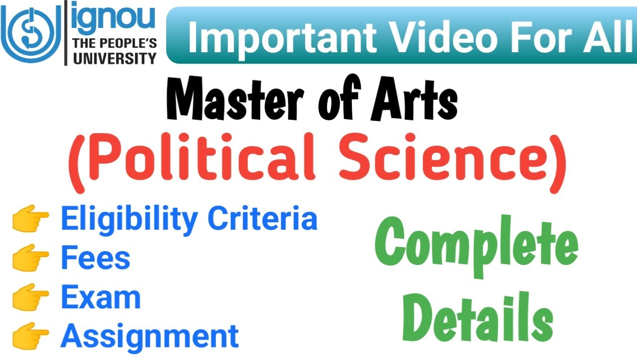 IGNOU MA Political Science Admission Eligibility Fees Exam ignou-ma-political-science-admission-eligibility-fees-exam