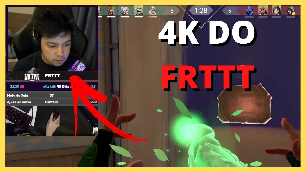 4K DO FRTTT NA PARTIDA DO VALORANT - YouTube