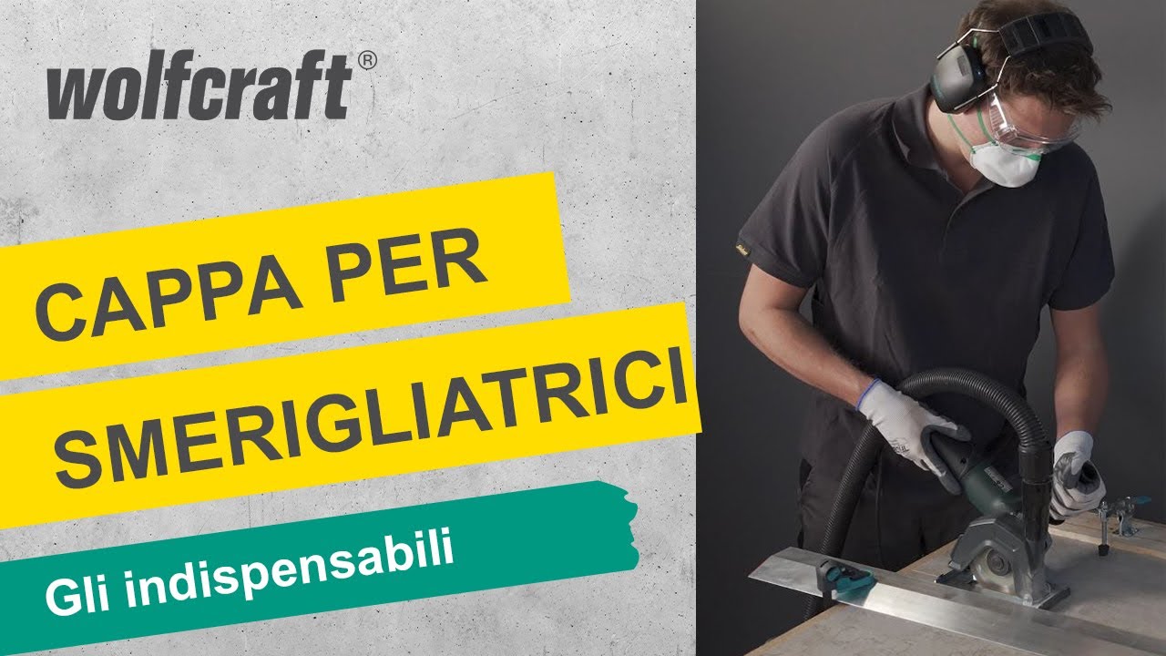 Come aspirare la polvere della smerigliatrice angolare |wolfcraft - YouTube