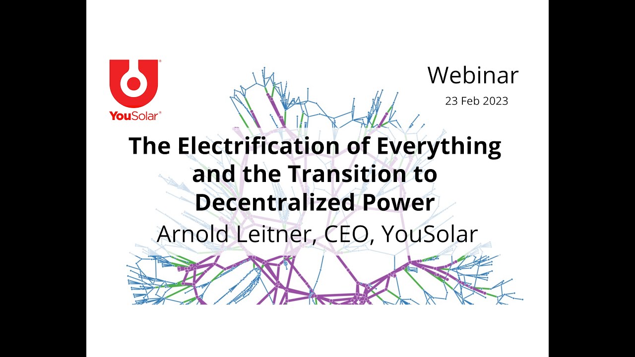 Webinar "The Electrification of Everything and the Transition to ...