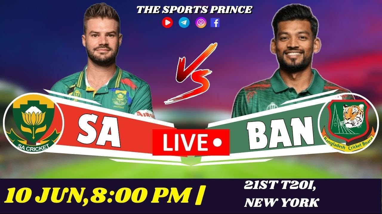 Live: South Africa vs Bangladesh 21St T 20 l BAN vs RSA live WC Match ...