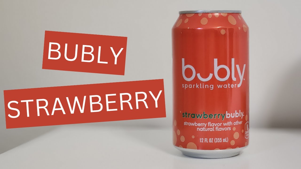 Bubly Strawberry Sparkling Water Review - YouTube