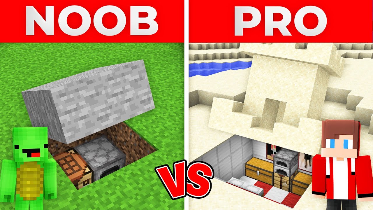 JJ And Mikey NOOB vs PRO BEST SUMMER Bunker in Minecraft Maizen - YouTube