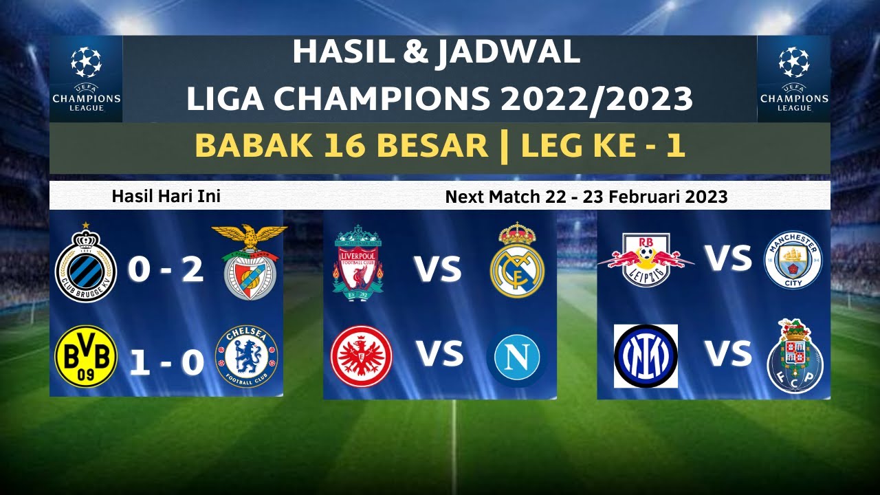 Hasil 16 Besar Liga Champions - Leg Pertama | DORTMUND vs CHELSEA - YouTube