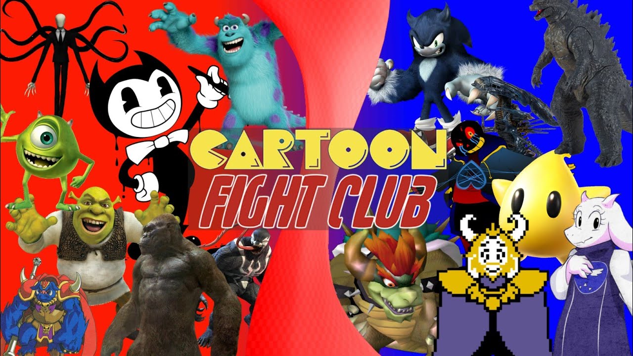 A scary, deadly, terrifying matchup. Monster free for all cartoon fight ...