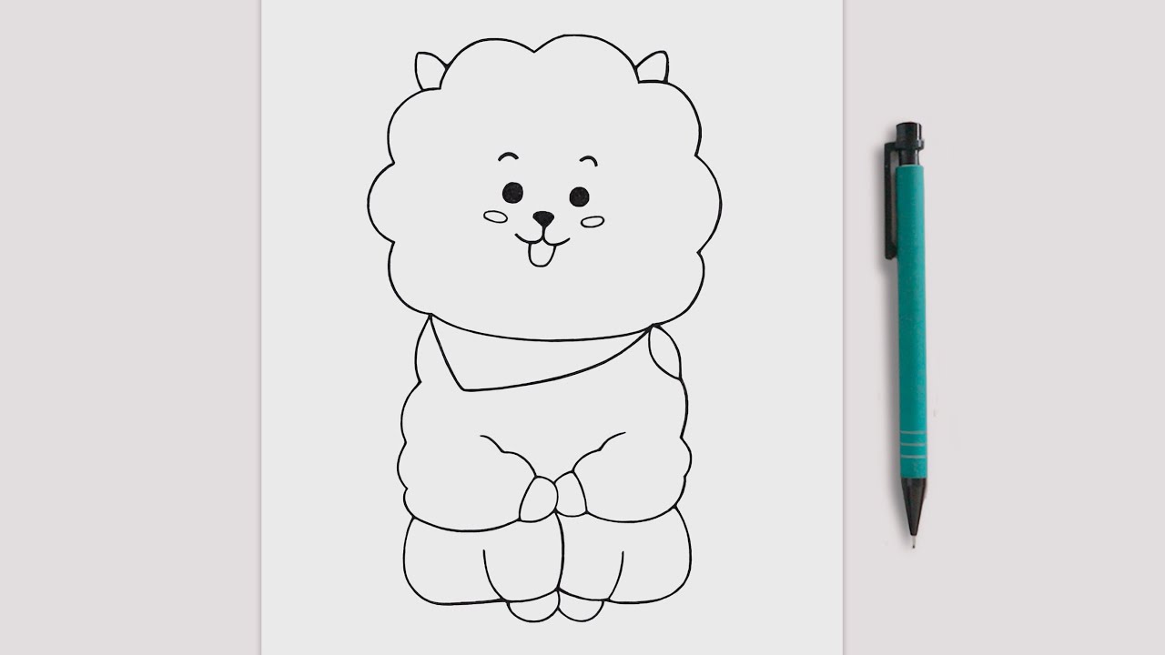 ⭐️ COMO DIBUJAR RJ BT21 | PASO A PASO - YouTube