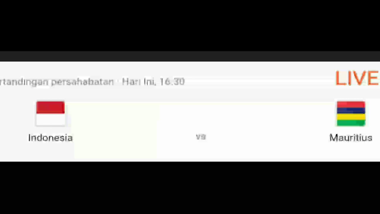 Indonesia vs Mauritius live!!! - YouTube
