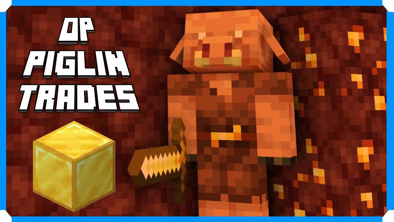 How To Build An OP Piglin Barter Station [Minecraft Bedrock Edition ...