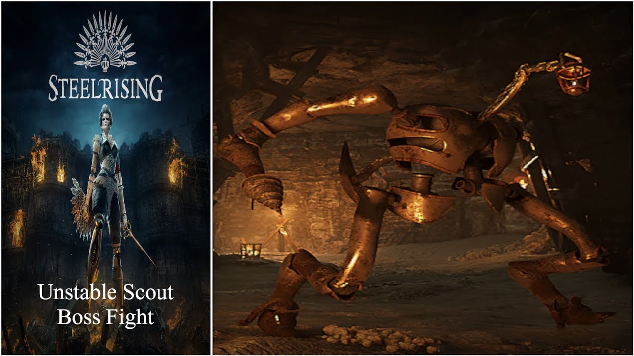 Steelrising - Unstable Scout Boss Fight - YouTube