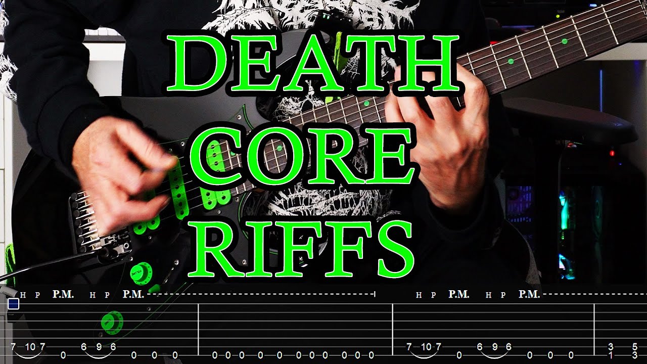 7 STRING Bb DEATHCORE GUITAR RIFFS WITH TABS - YouTube