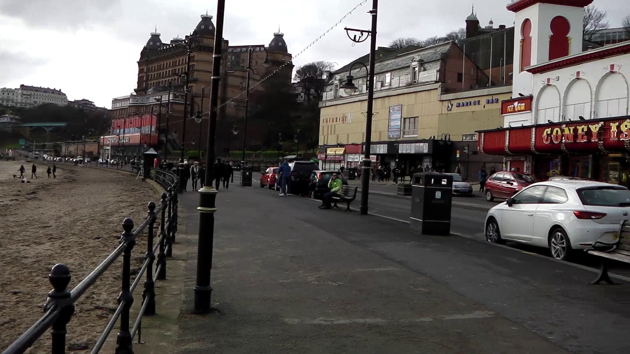 The Beach and Promenade, Scarborough, Yorkshire - YouTube