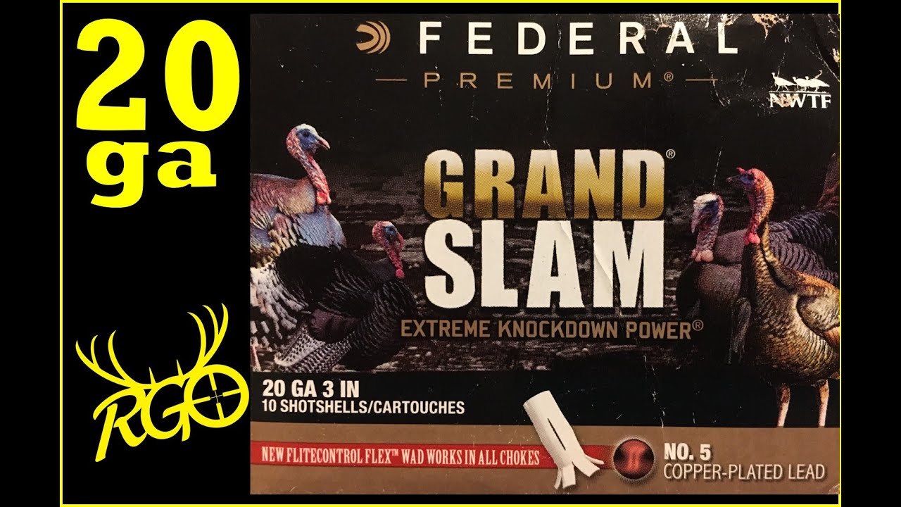 Federal Grand Slam 20 Gauge Turkey Load Review Shotshell Test RGO