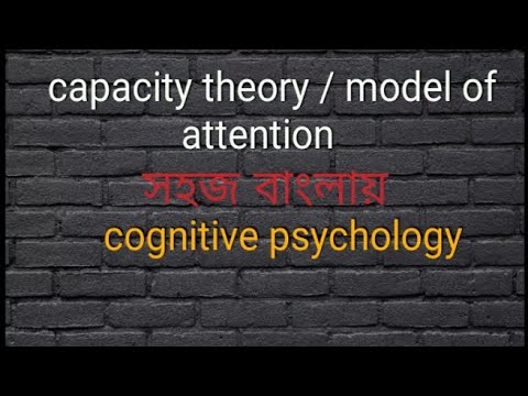 capacity theory/model of attention|attention|theory of attention ...