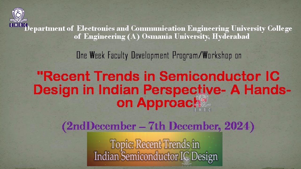 ECE Dept., OU - One week Faculty Development program / Workshop - YouTube