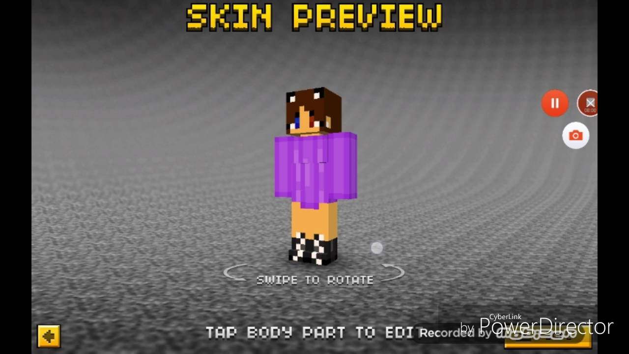 How to make a cute girl skin| pg3d - YouTube