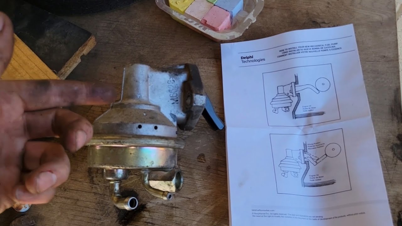 Mechanical Fuel Pump Replace on Small Block 350 Engine - YouTube