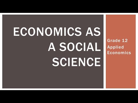 Economics as a Social Science - Grade 12 - YouTube