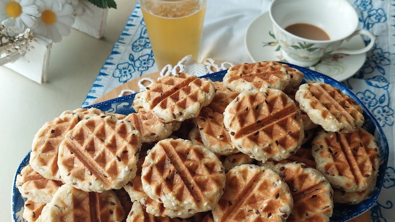 🌺 Slane galete sa pivom ( posno) - Salty galettes 🌸 - YouTube