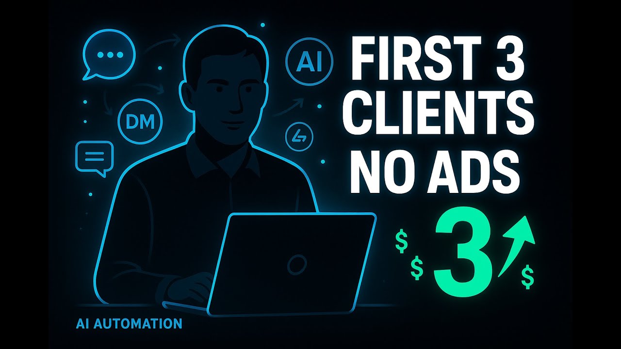 Landing Your First 3 AI Automation Clients Without Paid Ads - YouTube