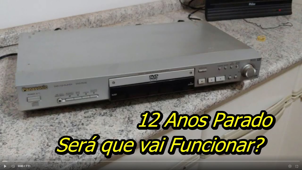 DVD Player Panasonic (1998) - Um dos primeiros a ser fabricado no ...