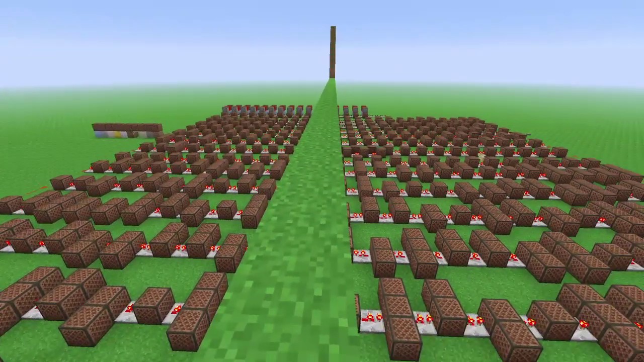 Stranger Things Intro Minecraft Noteblock - YouTube