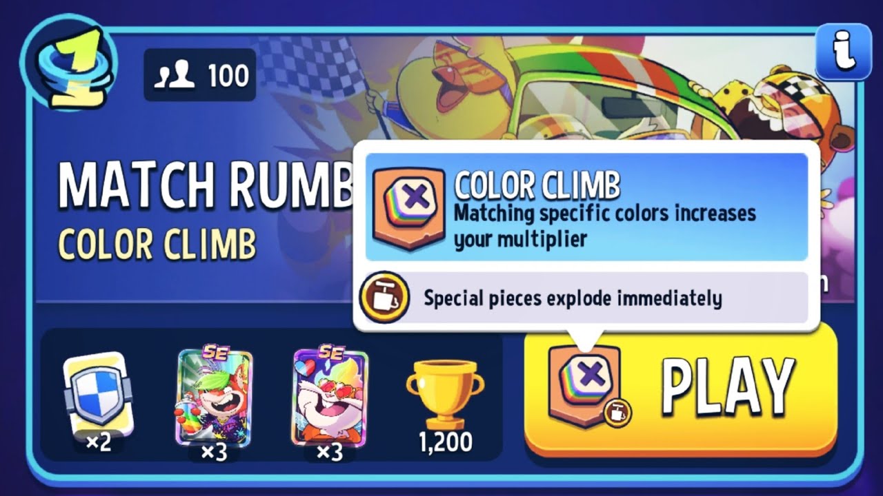 Match rumble color climb blow em up 100 players 1 rounds match masters ...