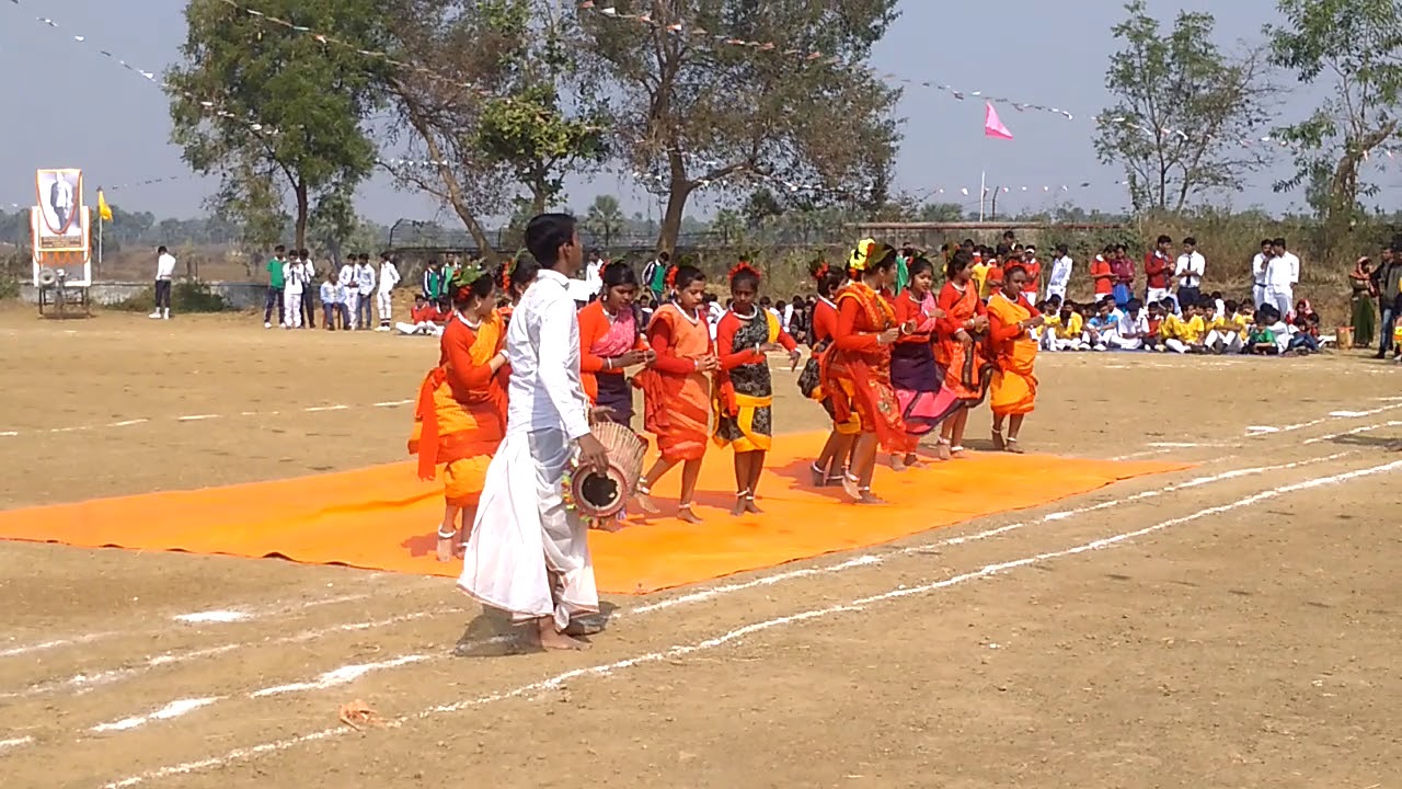 Jhumur Dance || JNV Birbhum || Republic Day 2020 - YouTube