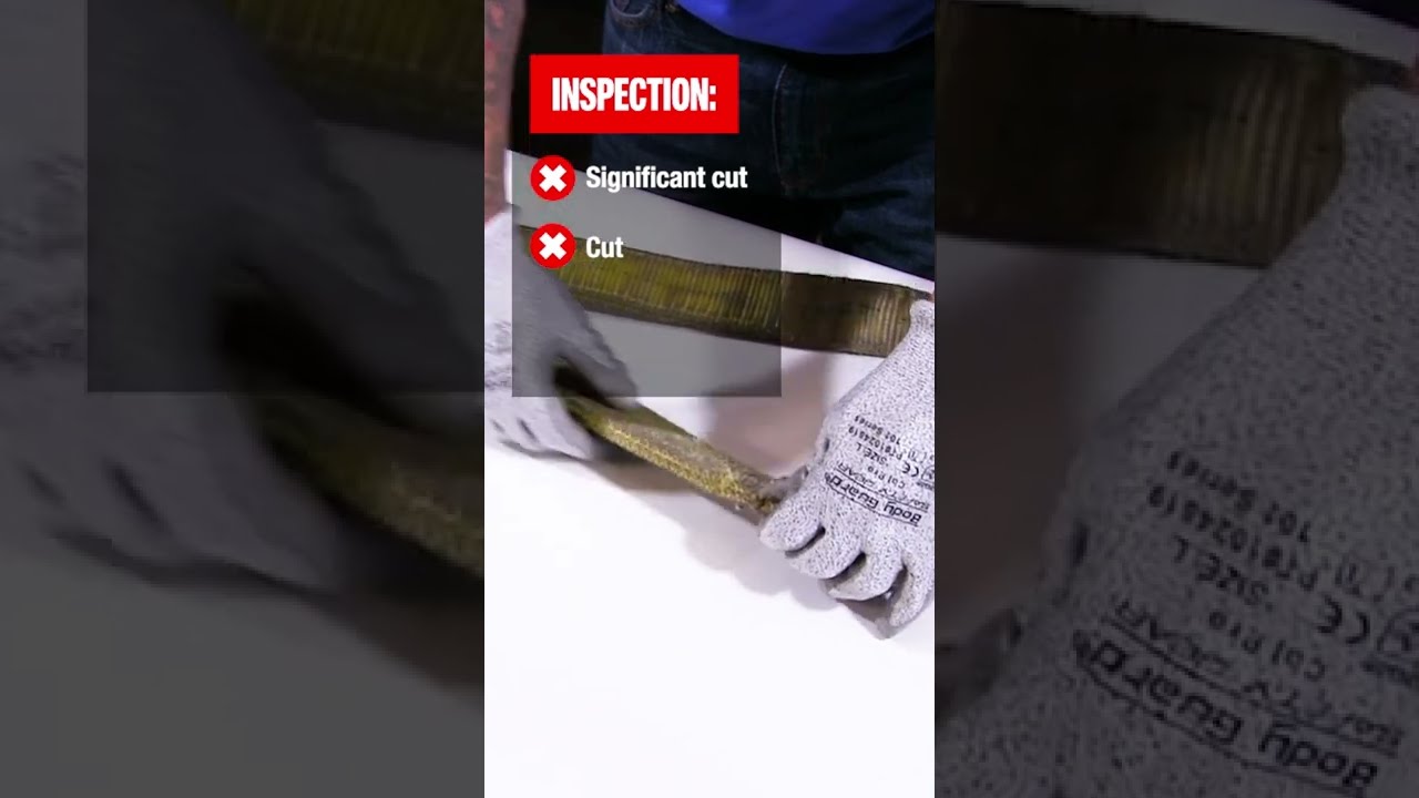 How To Perform a Synthetic Web Sling Inspection #shorts - YouTube