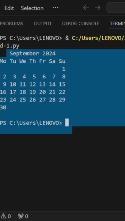 How to print calendar by python #beginners #learnpython # ...
