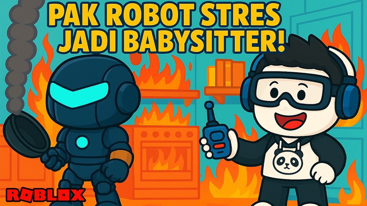 PAK ROBOT MENJADI BABYSITTER MECIN YANG NAKAL DI GAME BROOKHAVEN!! 🤯😂 ...