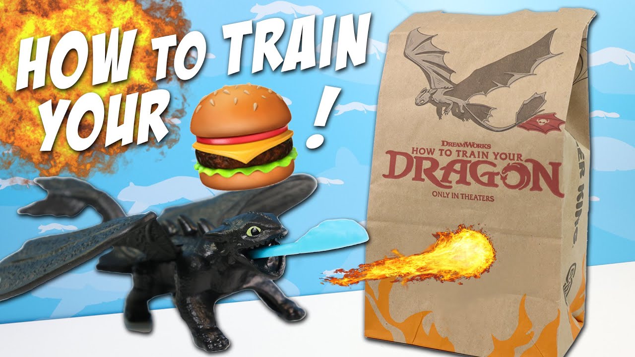 How to Train Your Dragon Burger King Toy Collection Toothless Review ...