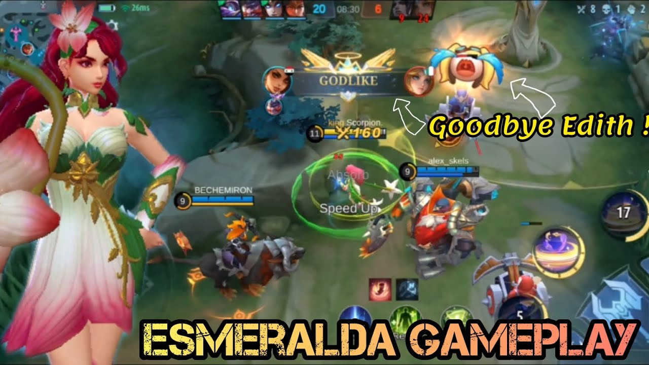 Esmeralda Gameplay, Goodbye Edith! , Insane Lifesteal & crazy damage ...