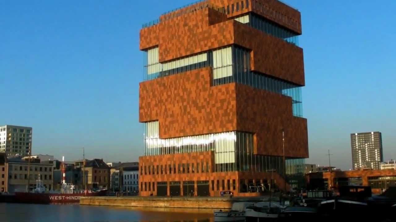 Antwerp faces a hand (and the new MAS museum aan de stroom) - YouTube