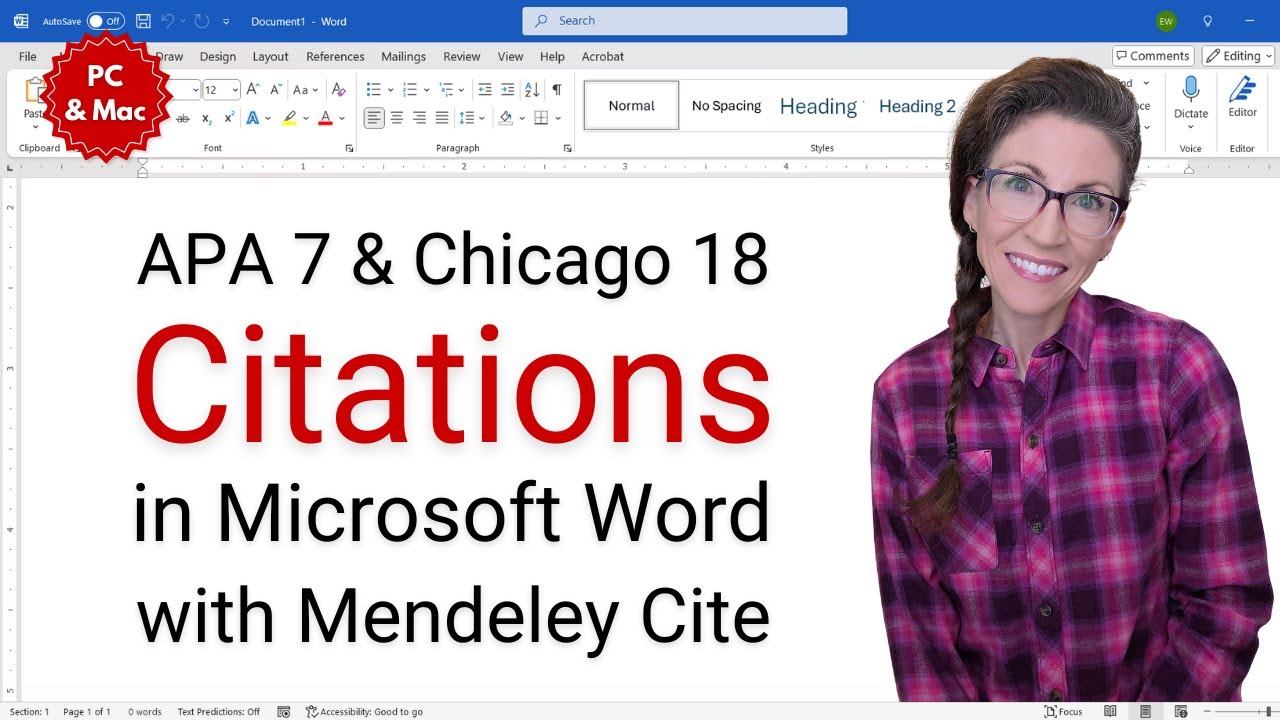 Create APA 7 and Chicago 18 Citations in Microsoft Word with Mendeley ...