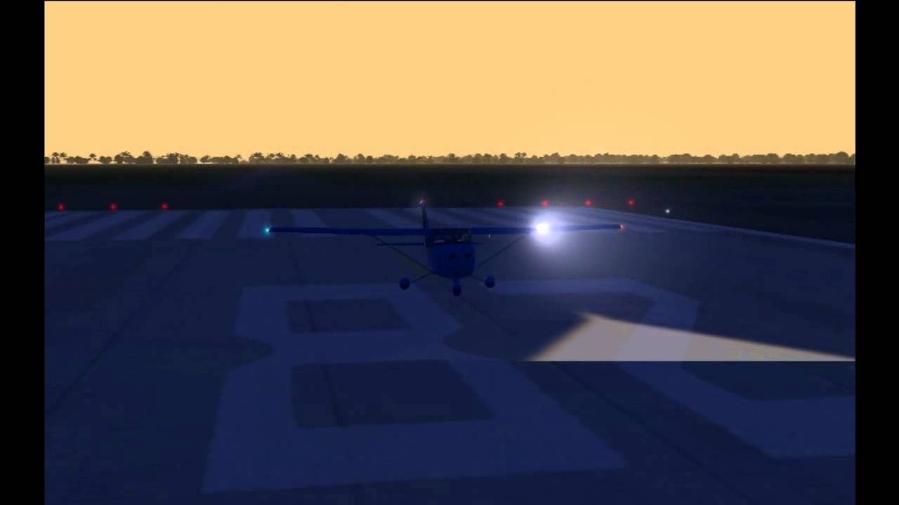 Configuracion Shockwave 3D Lights Cessna 172R Flight! - YouTube